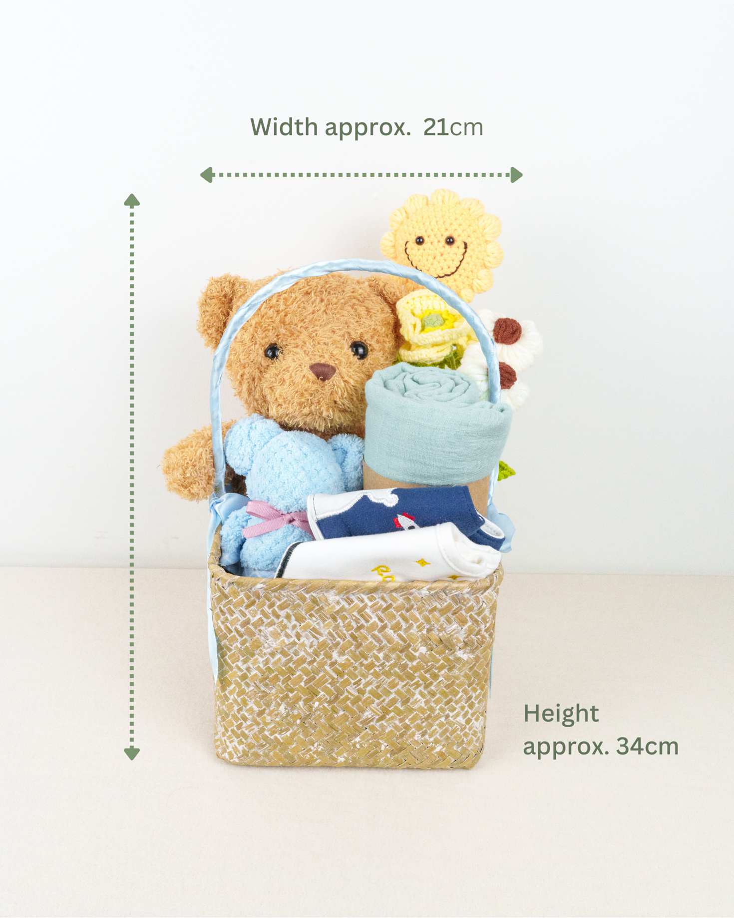 Baby Rattan Basket Set / Baby Hamper – Knot Knot Bloom