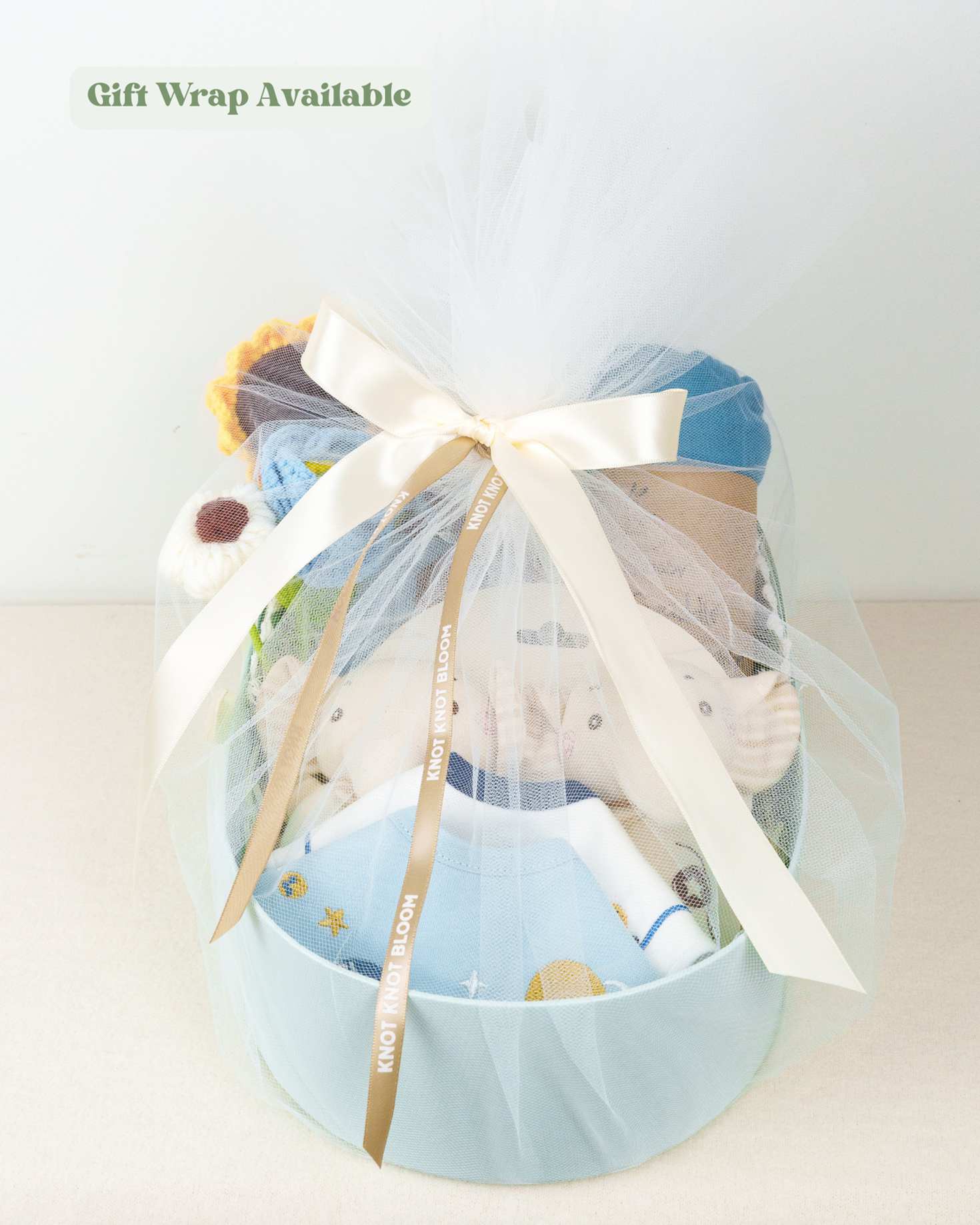 Newborn Unisex Baby Girl, Boy Cardboard Cradle Blue Set – Knot Knot Bloom