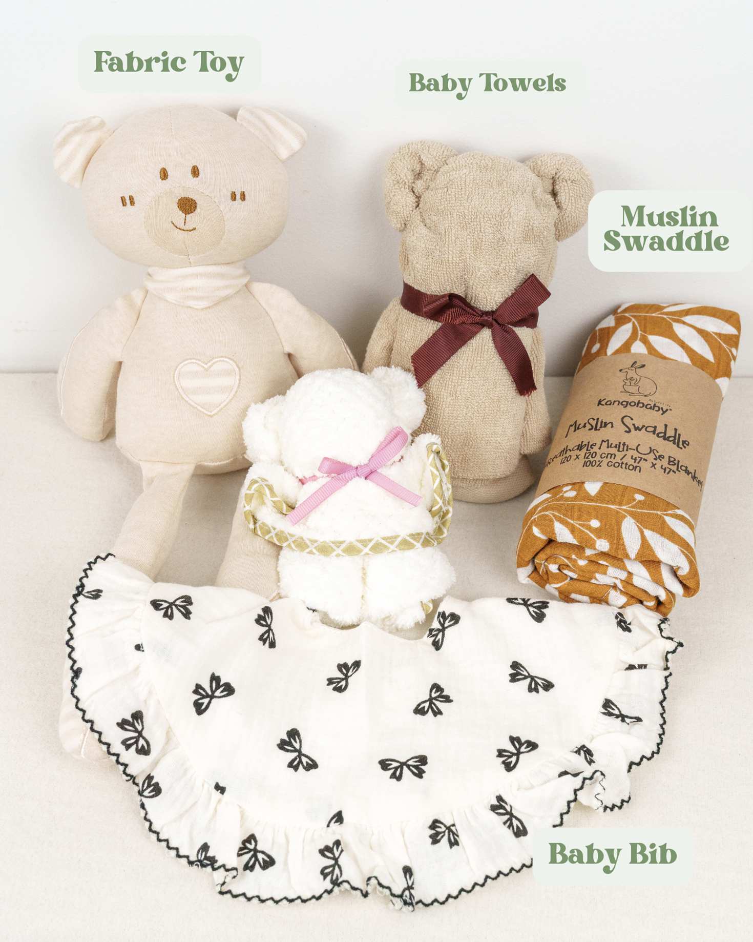 Newborn Unisex Baby Girl, Boy Cardboard Cradle White Set – Knot Knot Bloom