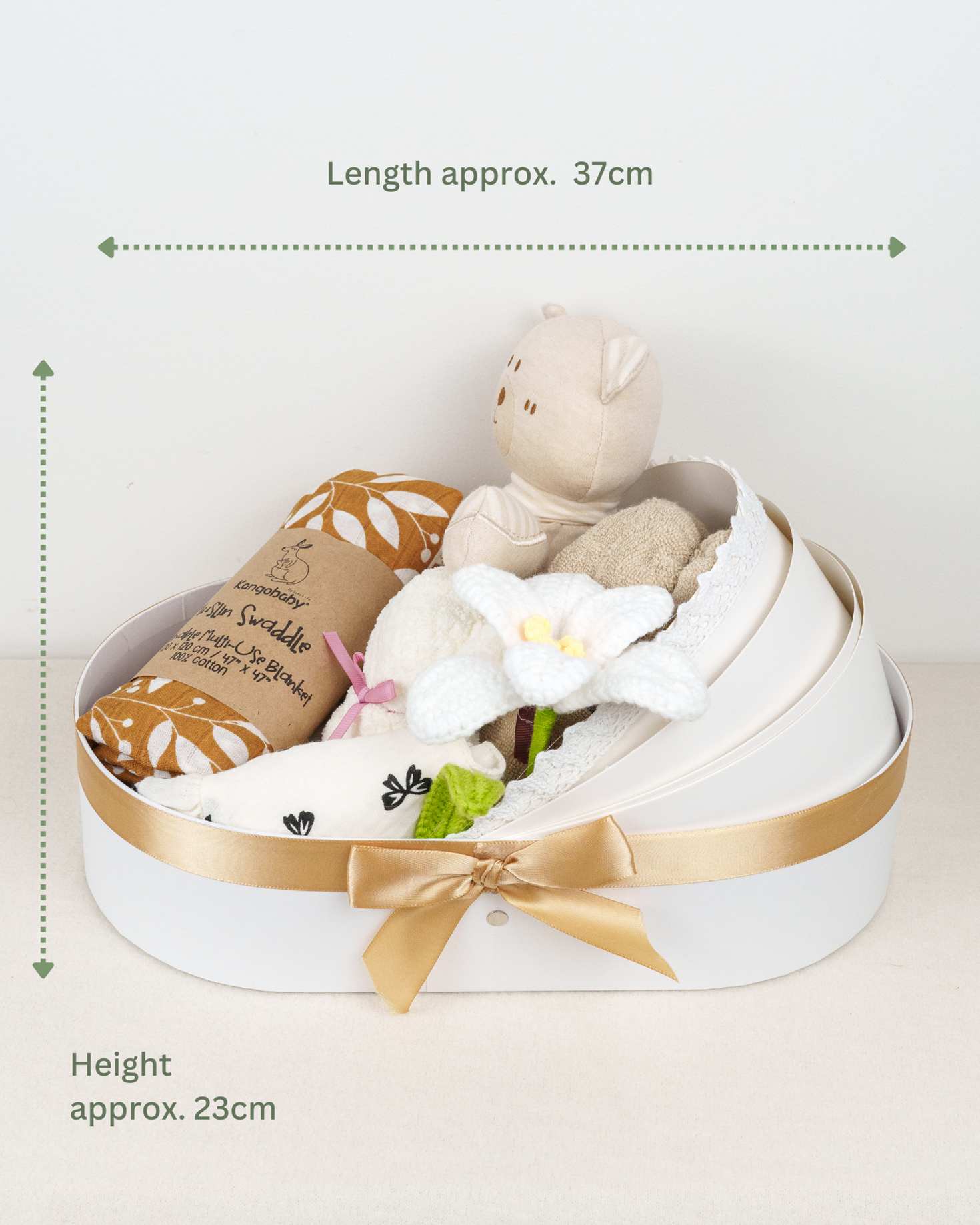 Newborn Unisex Baby Girl, Boy Cardboard Cradle White Set – Knot Knot Bloom
